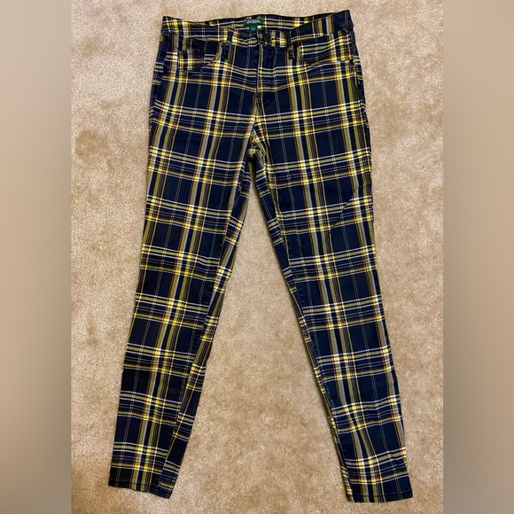 wild fable | Pants & Jumpsuits | Wild Fable Black And Yellow Plaid ...